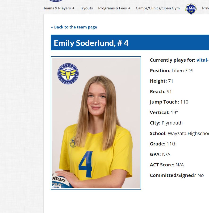 Emily Soderlund - Prep Dig